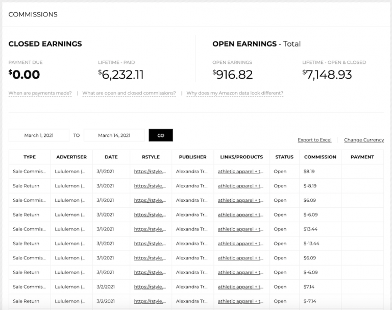 How to Use the RewardStyle Affiliate Program - Schimiggy Reviews