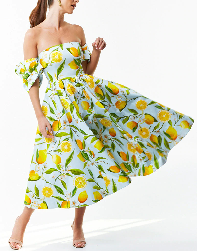 Lemon Print Dress Styles - Schimiggy Reviews